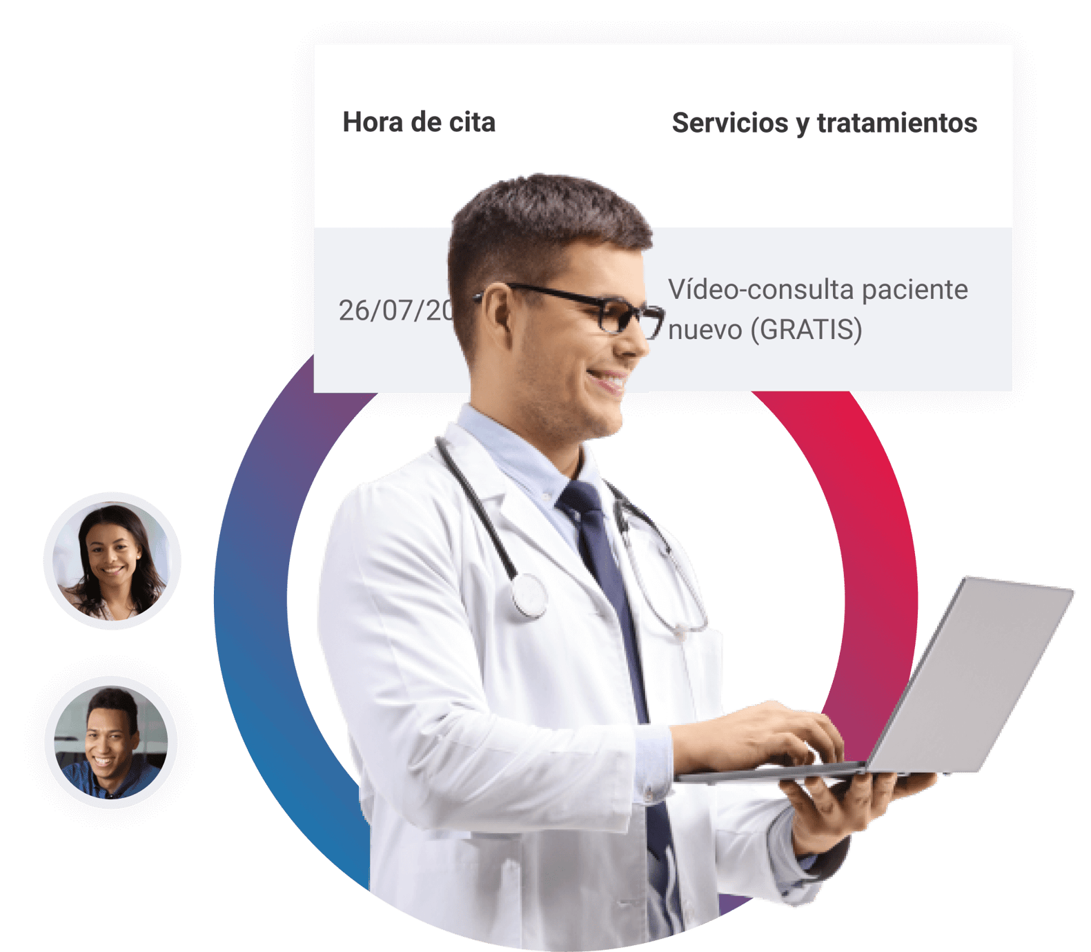 Obtenga una base de datos digitalizada de sus pacientes